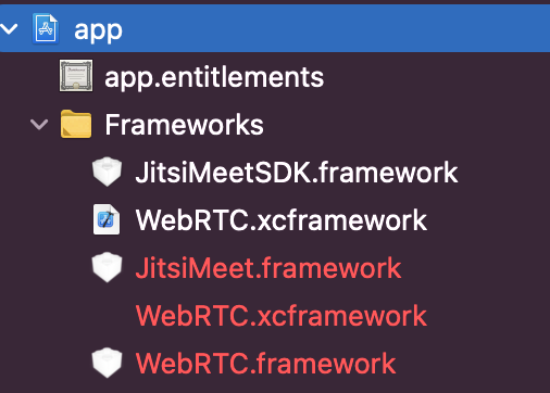 JitsiMeet WebRTC.framework Image Not Found exception · Issue #8496 · jitsi/jitsi-meet · GitHub