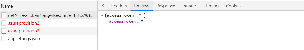 Unable to deploy to azure - Get error "Required field 'accessToken is missing from publishing ...