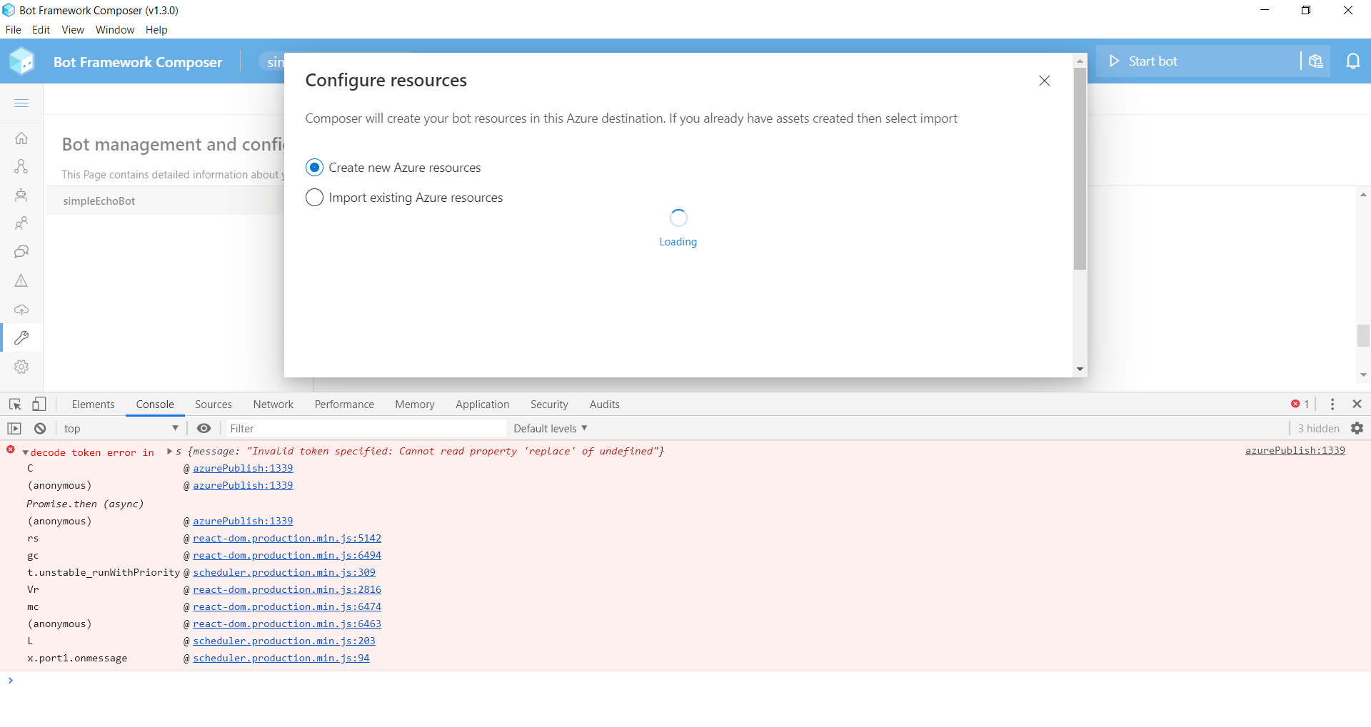 Unable to deploy to azure - Get error "Required field 'accessToken is missing from publishing ...