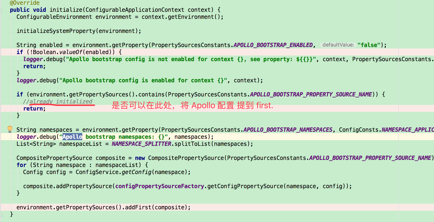 Apollo配置在spring boot上下文刷新之后排序变了？ · Issue #1463 · apolloconfig/apollo · GitHub