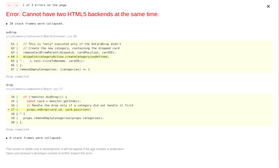 Cannot have 2 html backends at the same time · Issue #2 · DrMerfy/CardSorterClient · GitHub