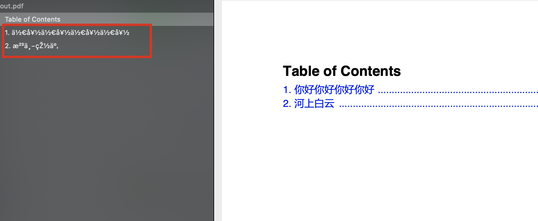 [BUG] Problem with Chinese when creating table of contents in creator package · Issue #193 ...