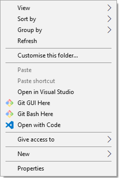 Context menu handlers not showing · Issue #6425 · gitextensions/gitextensions · GitHub