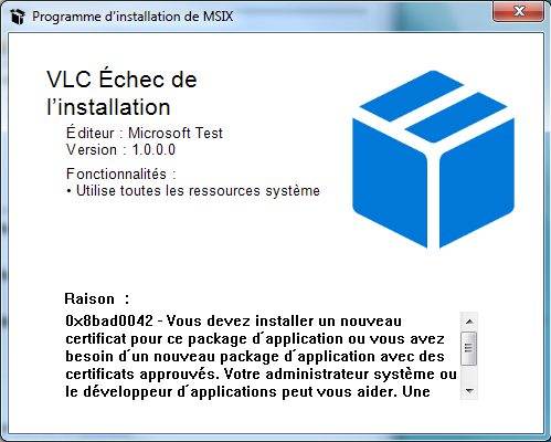 [BUG] Cannot install MSIX package on Windows 7 SP1 · Issue #345 · microsoft/msix-packaging · GitHub