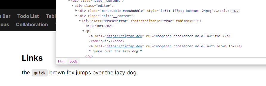 Can't wrap inline code in a link · Issue #994 · ueberdosis/tiptap · GitHub