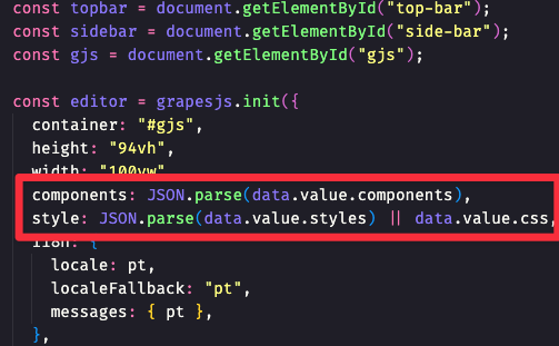 takes a long time to start when I'm trying to edit something I've already done · GrapesJS ...