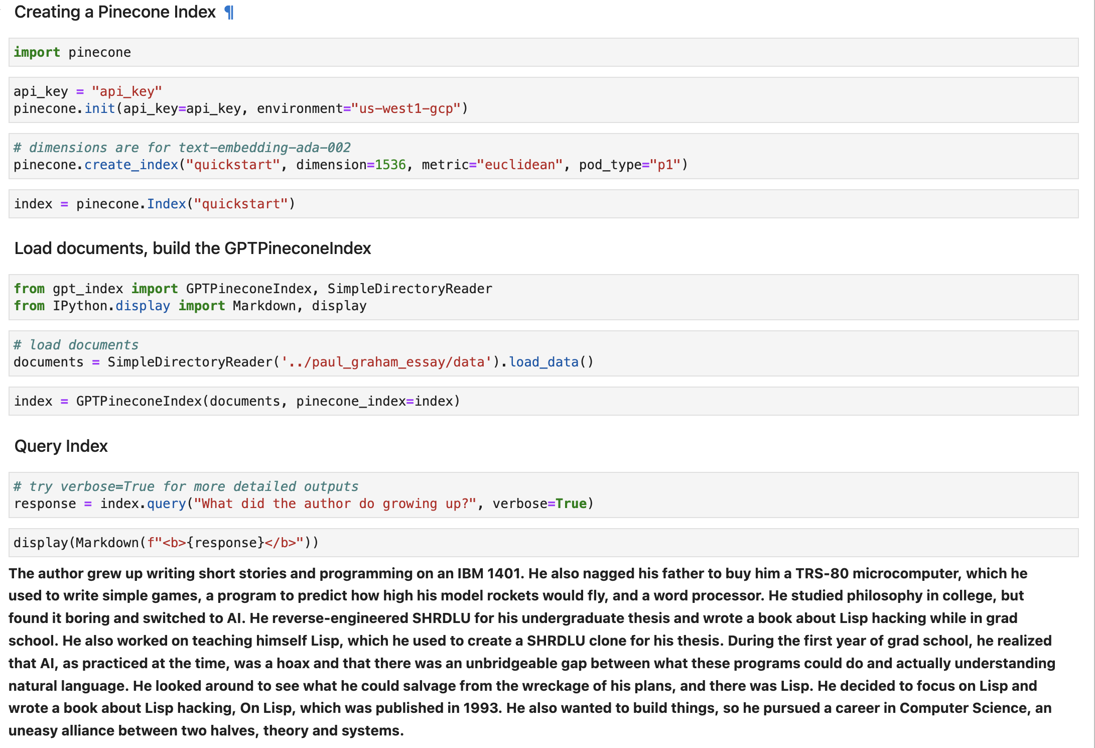 How do we persist pinecone index references? · Issue #375 · run-llama/llama_index · GitHub