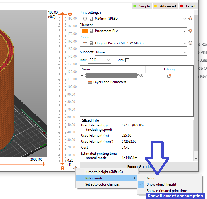 Pause print after x grams of filament used · Issue #9026 · prusa3d/PrusaSlicer · GitHub