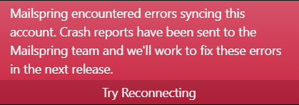Sync Issue · Issue #1882 · Foundry376/Mailspring · GitHub