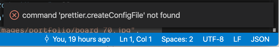 Cannot create a config file using the command · Issue #1054 · prettier ...