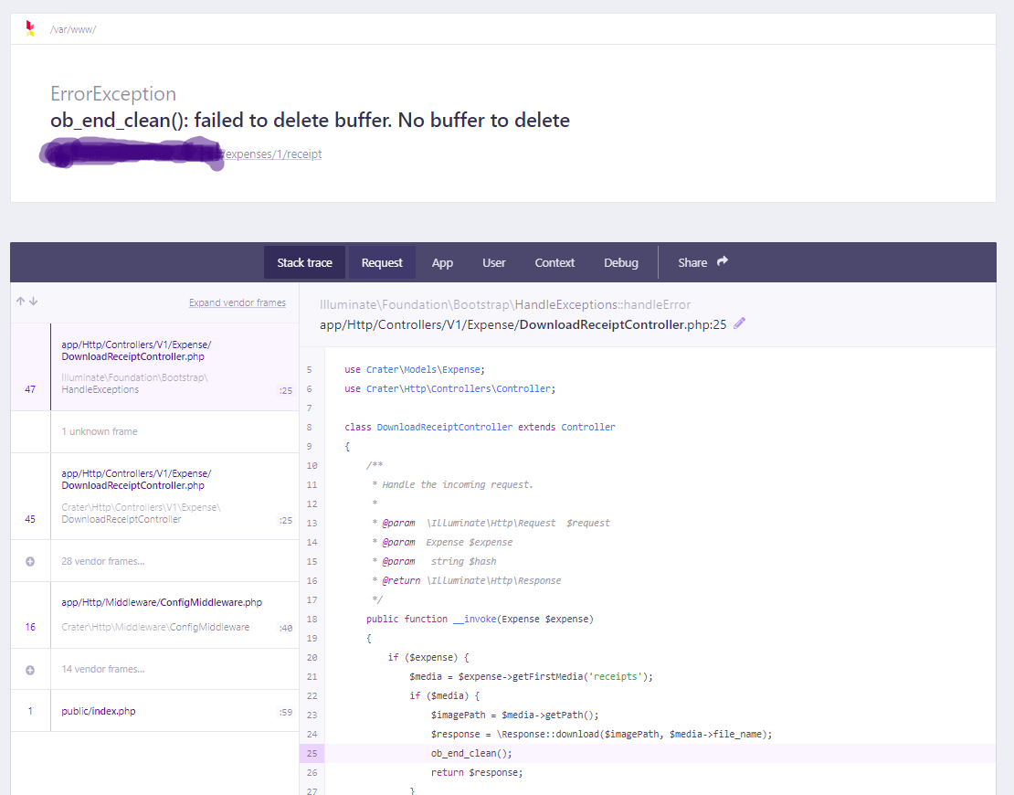 Expenses: Receipt Download Not Working · Issue #389 · crater-invoice-inc/crater · GitHub