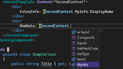 Named Tuples On RenderFragments Not Working and Razor intellisense is holding onto reference ...