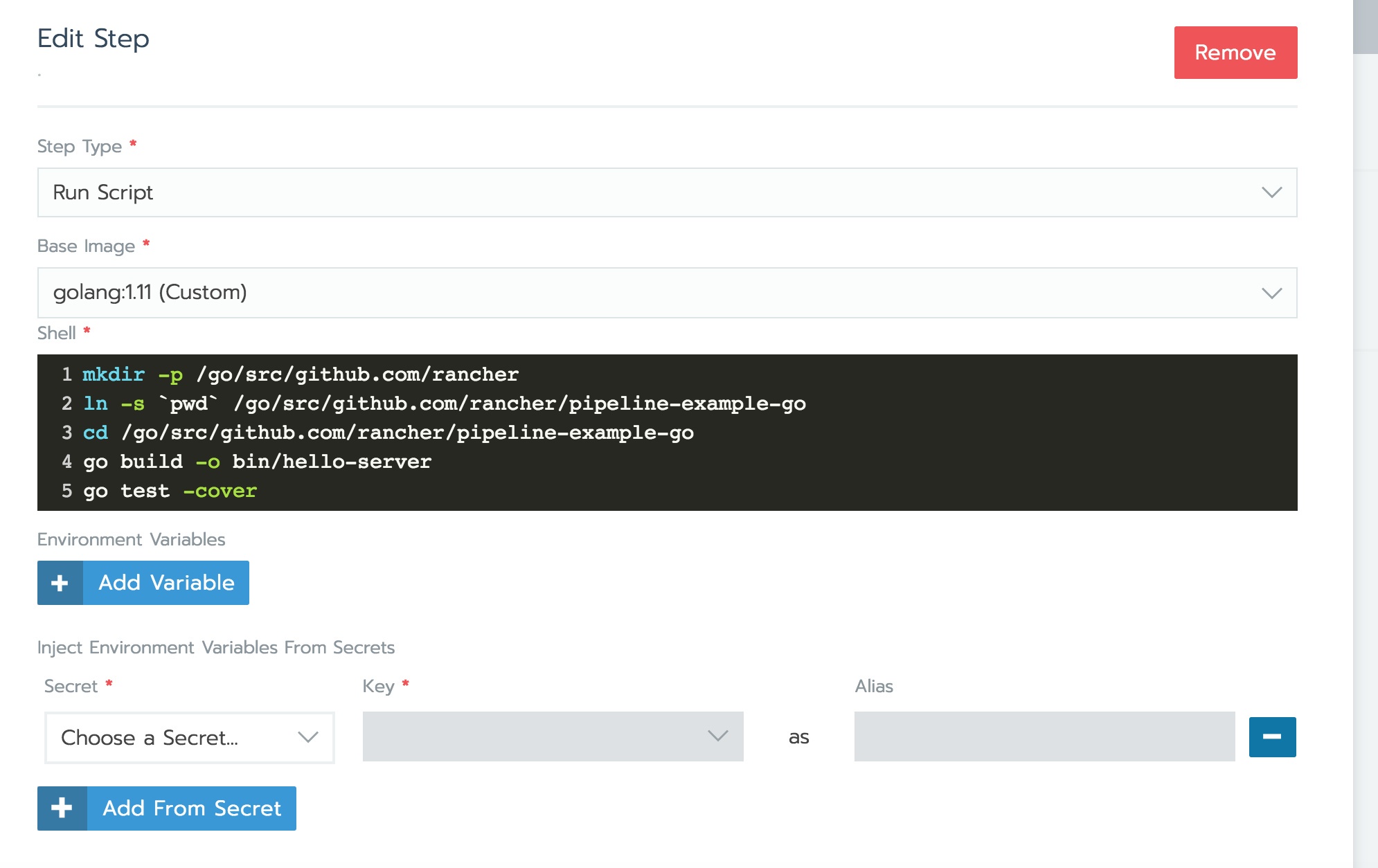 Passing Config Map To Pipeline · Issue 15895 · Rancherrancher · Github