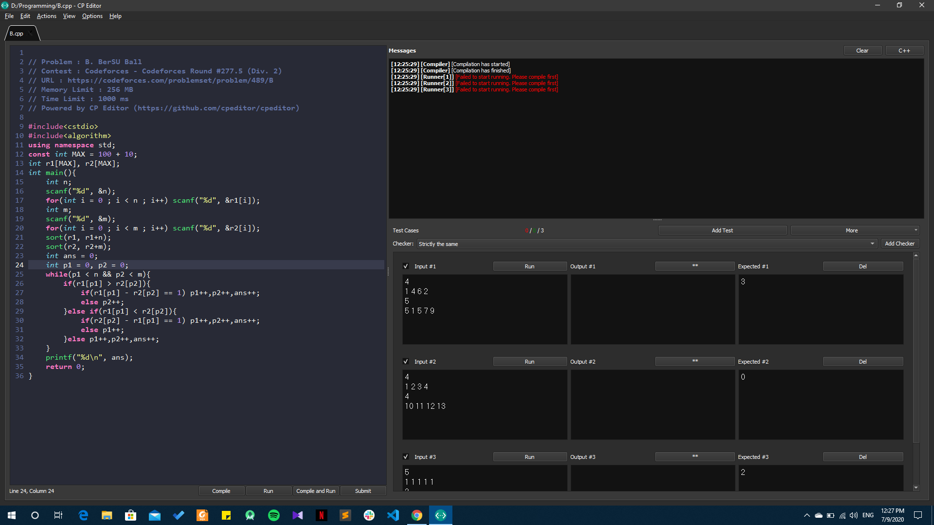 Runner not working · Issue #493 · cpeditor/cpeditor · GitHub
