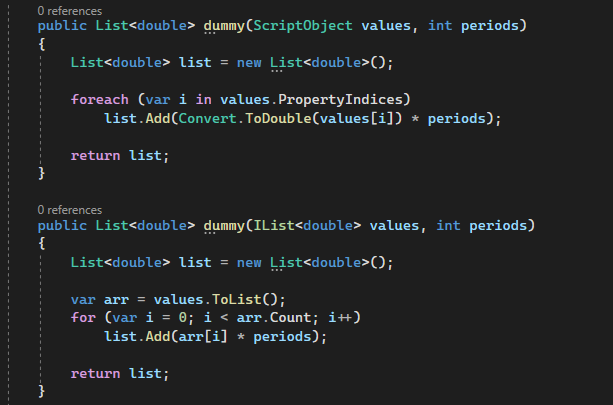 Passing V8Array to C# Method · Issue #383 · microsoft/ClearScript · GitHub