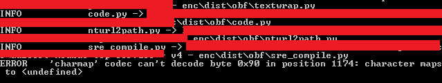 "charmap" codec can't decode byte 0x81 in position 308 · Issue #101 · dashingsoft/pyarmor · GitHub