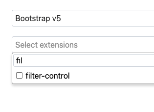 [Editor] Extensions search is broken · Issue #6297 · wenzhixin/bootstrap-table · GitHub