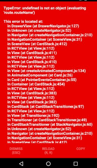 Undefined Is Not An Object Evaluating Route Routename · Issue 2720 · Aksonov React Native