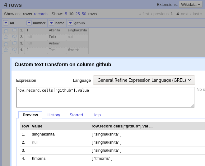 Enable iteration over rows of a record (row.record) · Issue #3577 · OpenRefine/OpenRefine · GitHub