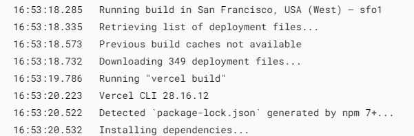 Build failing under Vercel CLI · vercel community · Discussion #1720 ...