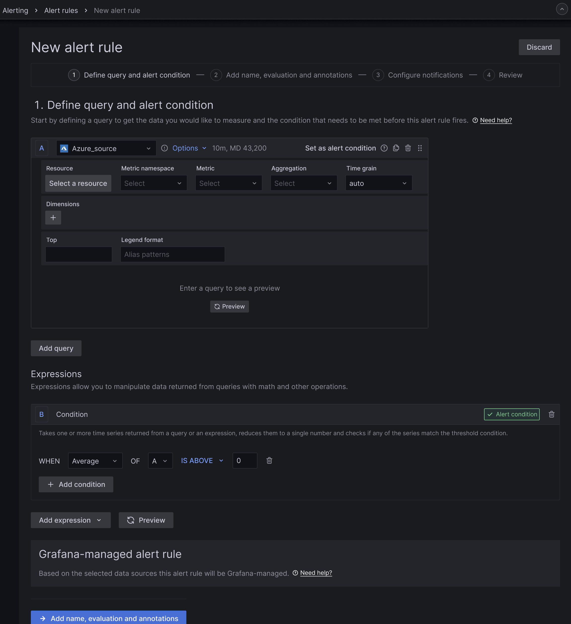 Simpler alert rule creation process · Issue #66983 · grafana/grafana · GitHub