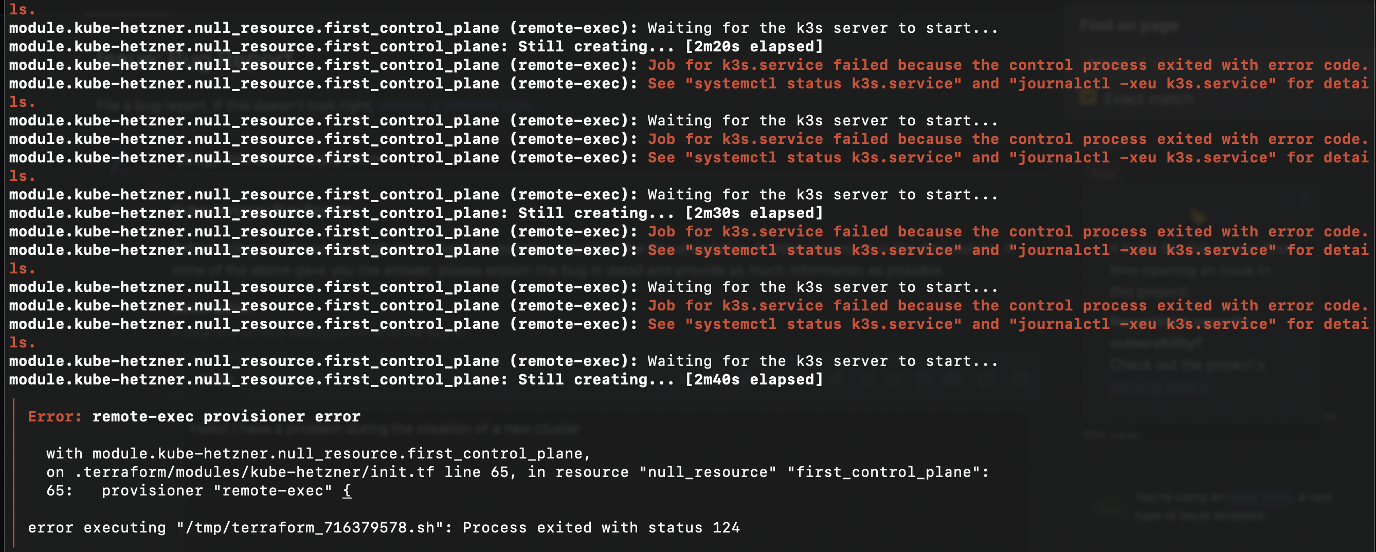 Terraform apply error, traefik redirectTo · Issue #1069 · kube-hetzner/terraform-hcloud-kube ...