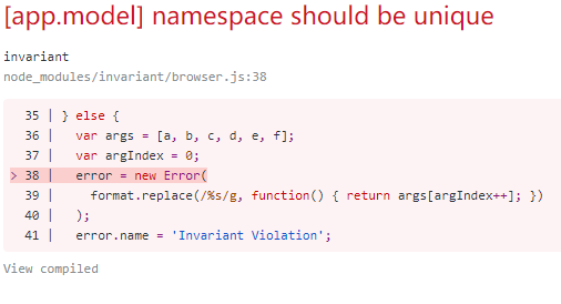 [app.model] namespace should be unique，v2 · Issue #3166 · ant-design/ant-design-pro · GitHub