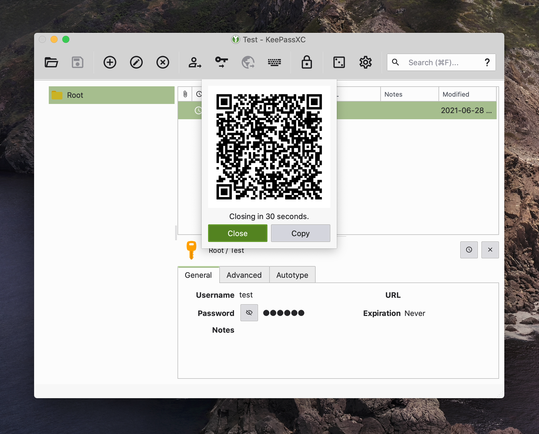 Show password as QR code · Issue #6680 · keepassxreboot/keepassxc · GitHub