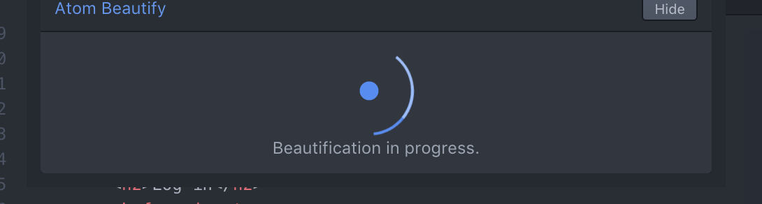 Beautification in progress keeps circling indefinitely · Issue #2296 ...