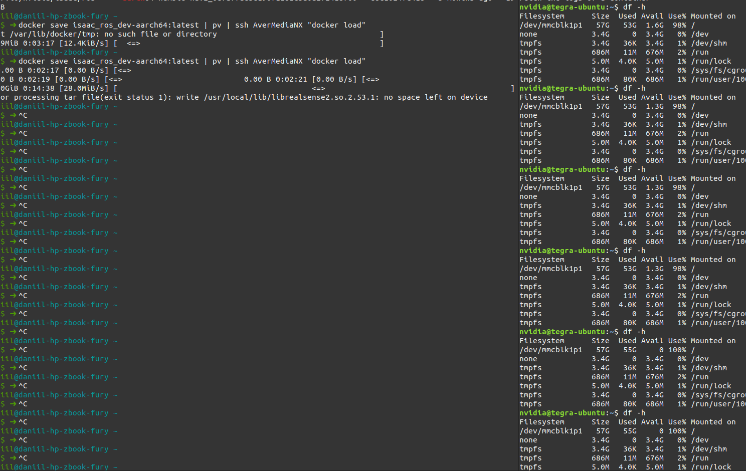Quiestion: how to efficiently and fast transfer a docker image from the host to the Jetson ...