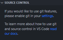 Got an error "Activating the Pull Requests and Issues extension failed. Please make sure you ...