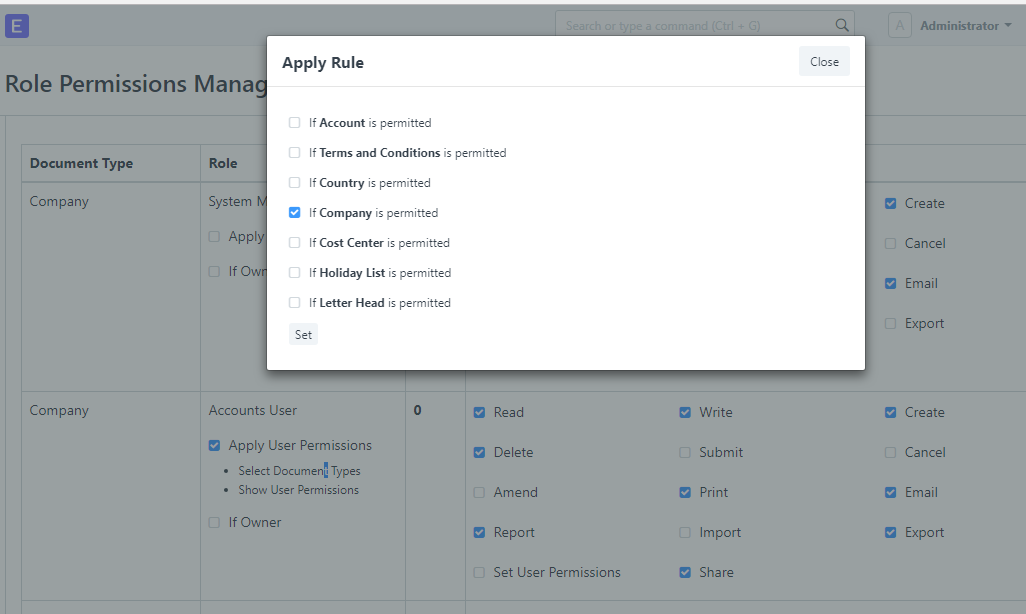Permission - Unable to view reports based on company · Issue #10786 · frappe/erpnext · GitHub