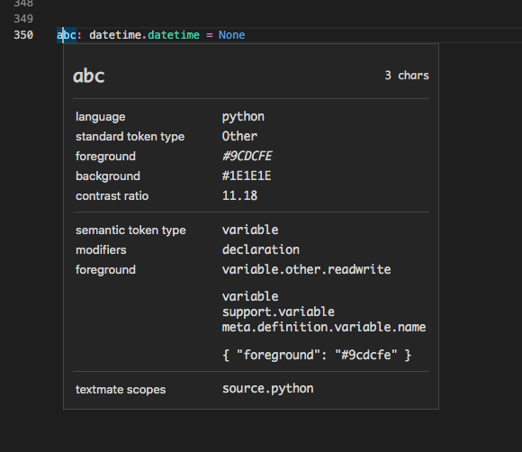 Proper syntax highlight for type hints · Issue #796 · microsoft/pylance-release · GitHub