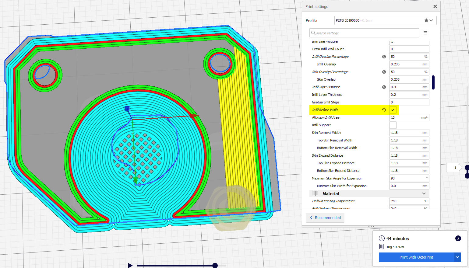 Ignored options: "outer before inner walls" and "infill before walls" · Issue #1090 · Ultimaker ...
