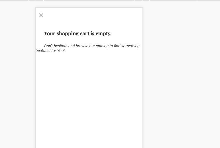[Mobile UI] Shopping cart empty and Wishlist empty need to be fixed ...