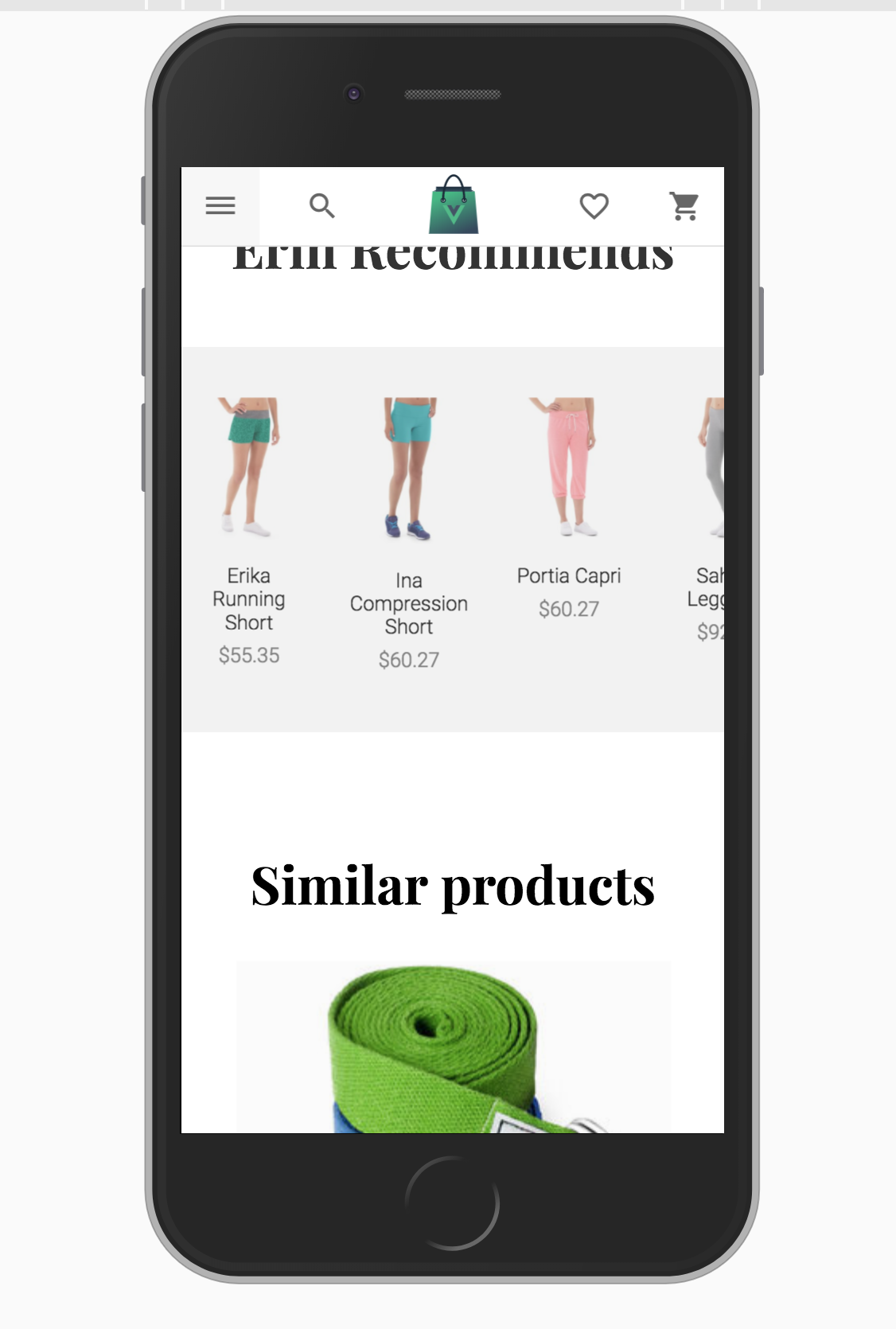 Wrong Scale Of Erin Recommends Section On Product Page Mobile · Issue 572 · Vuestorefront