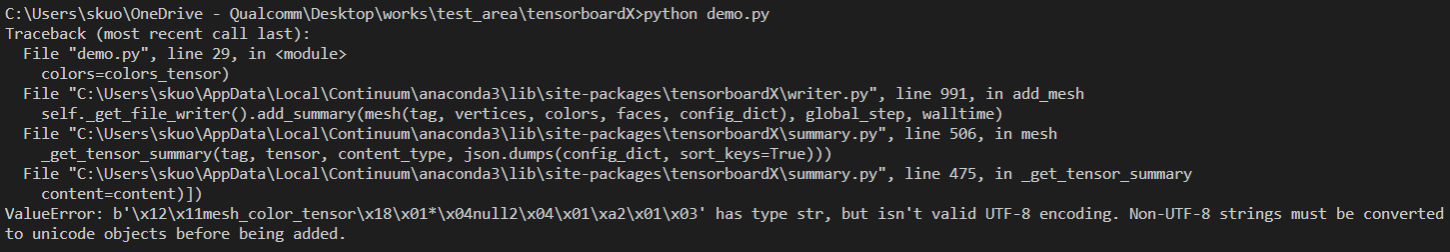 add_mesh() raise ValueError as the number of vertices increase · Issue #452 · lanpa/tensorboardX ...