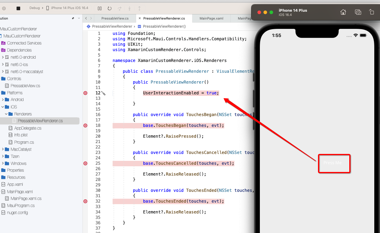 Custom Renderers Cant Work On Ios In Net Maui · Issue 16774 · Dotnetmaui · Github