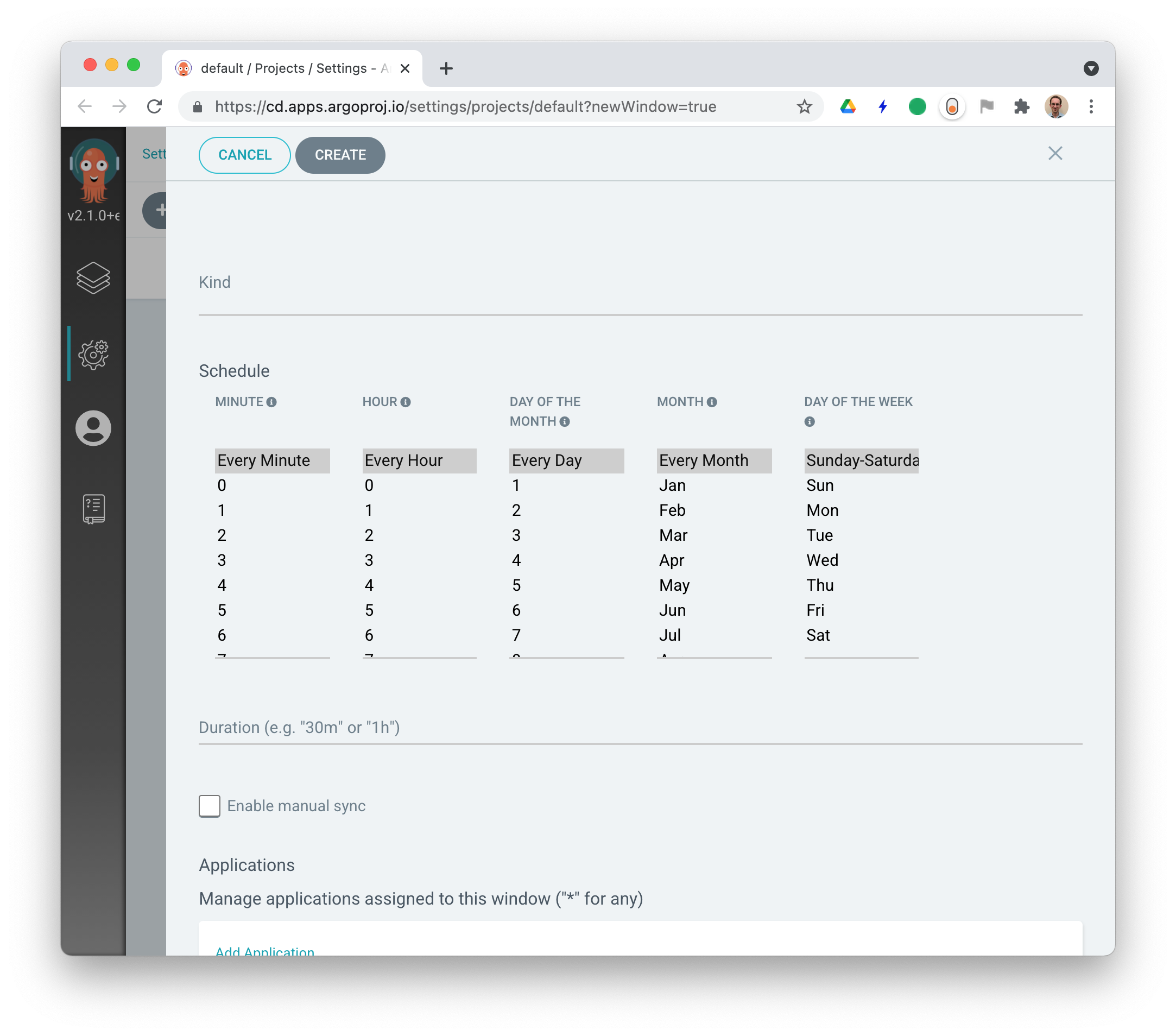 default schedule options are cropped · Issue #5261 · argoproj/argo-cd ...