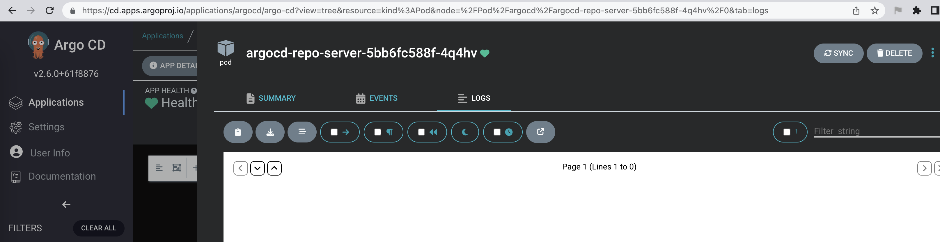 Selected container should be visible in logs screen · Issue #12064 · argoproj/argo-cd · GitHub