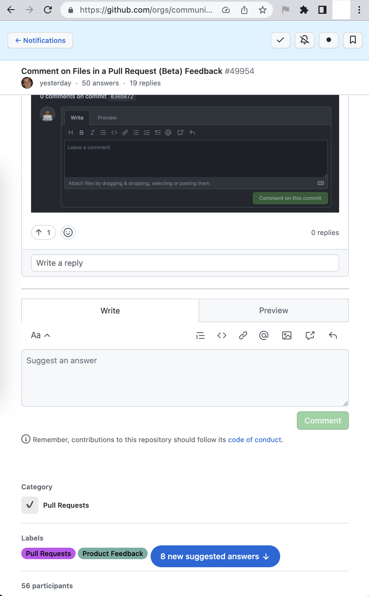 New suggested answers is confused · community · Discussion #50142 · GitHub