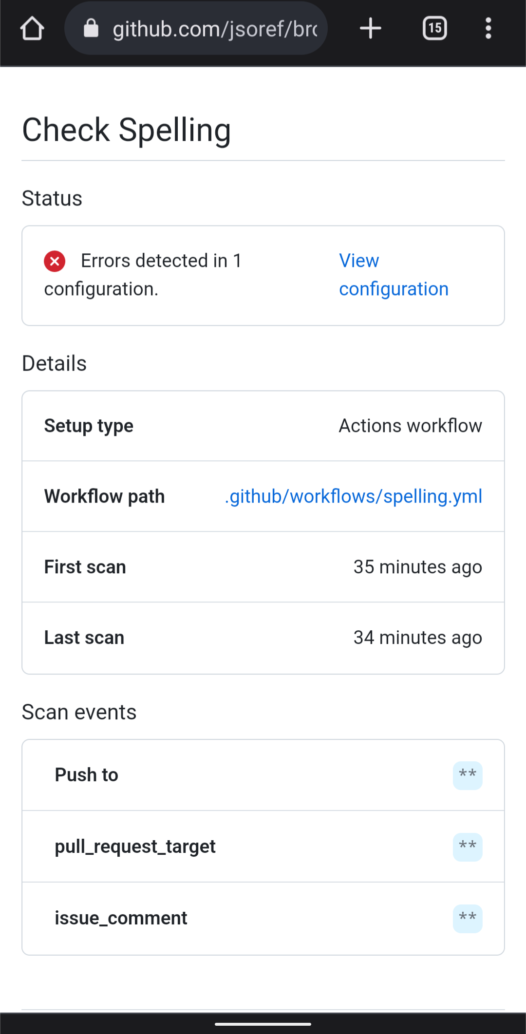 Scan events inconsistently represented · community · Discussion #52026 · GitHub
