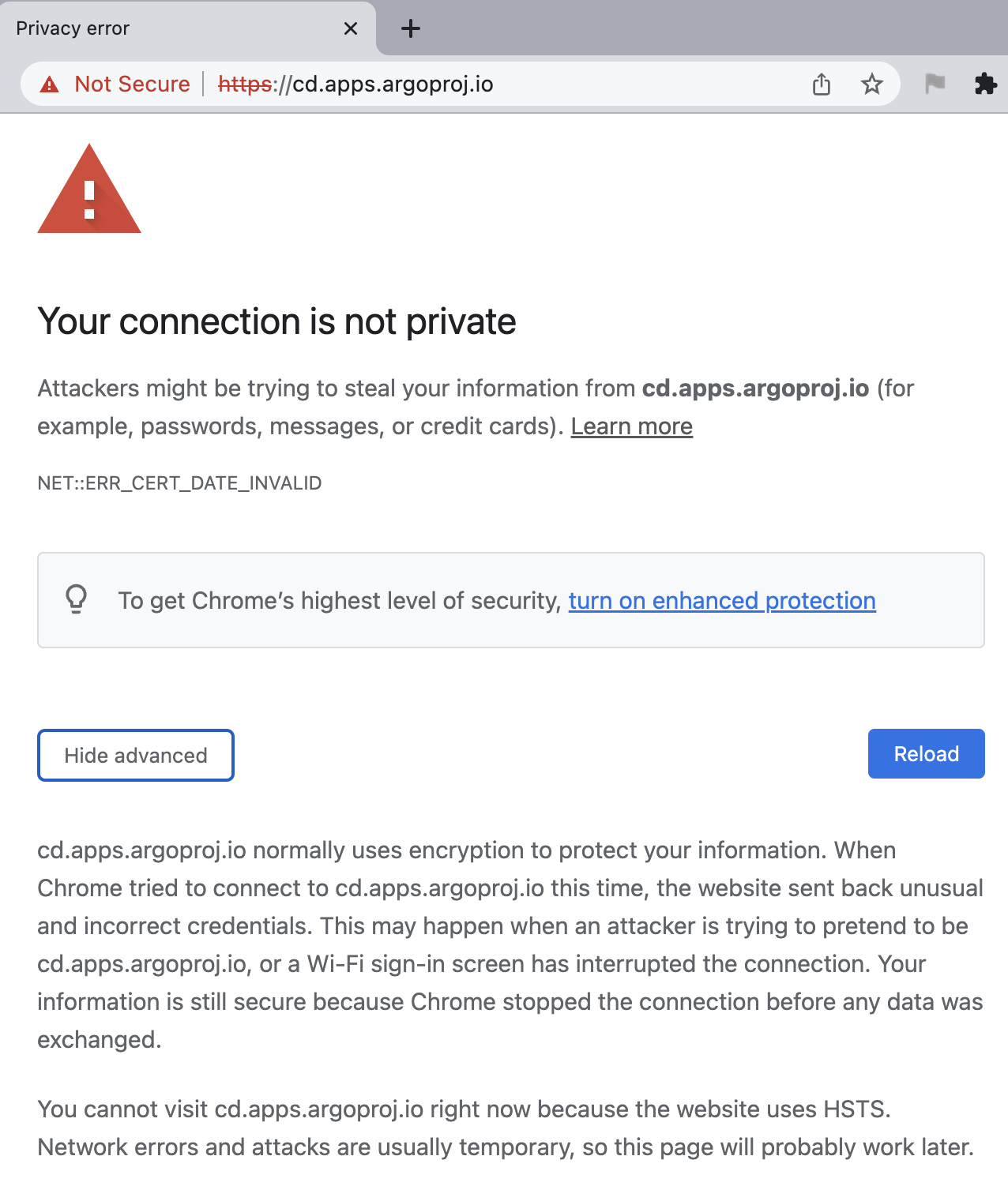 Certificate for https://cd.apps.argoproj.io/ expired · Issue #13350 · argoproj/argo-cd · GitHub