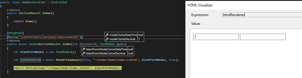 View renderer seems to disregard passed in view model · Issue #18169 ...