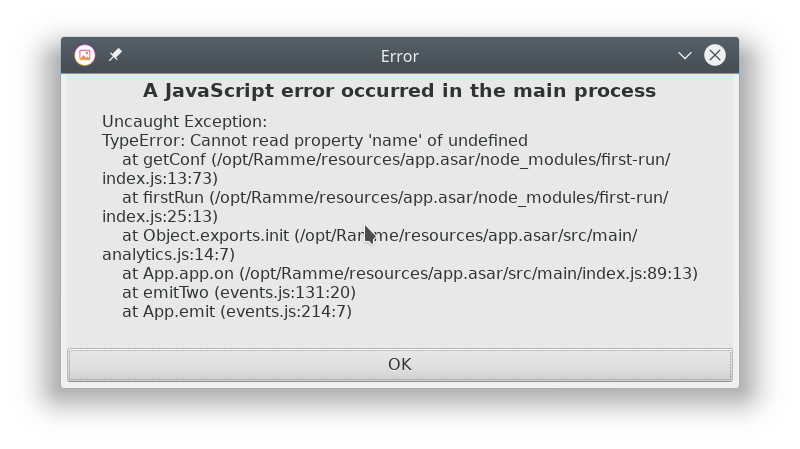 Uncaught Exception in v3.2.5 · Issue #302 · terkelg/ramme · GitHub