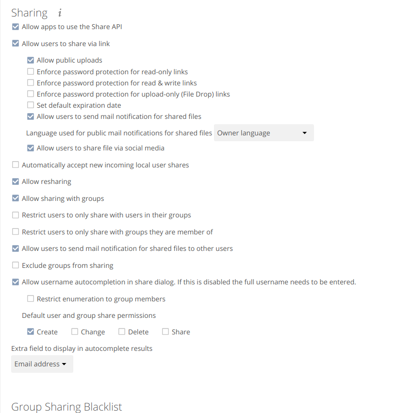 Update sharing settings docs · Issue #452 · owncloud/docs · GitHub