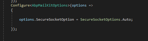 Volo.Abp.Emailing with SSL enable got an error · Issue #14423 · abpframework/abp · GitHub