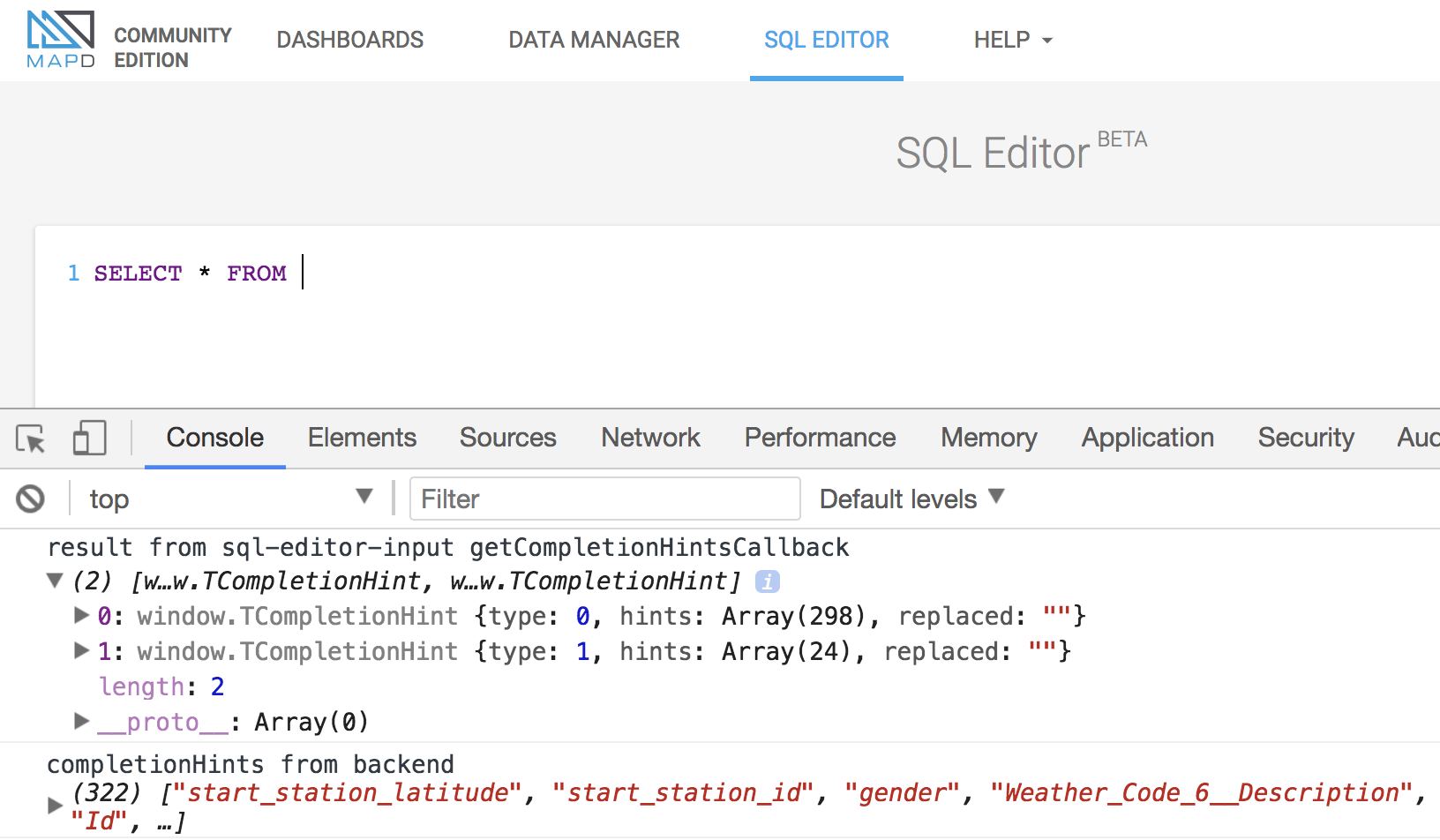 completion hints wishlist · Issue #174 · heavyai/heavydb · GitHub