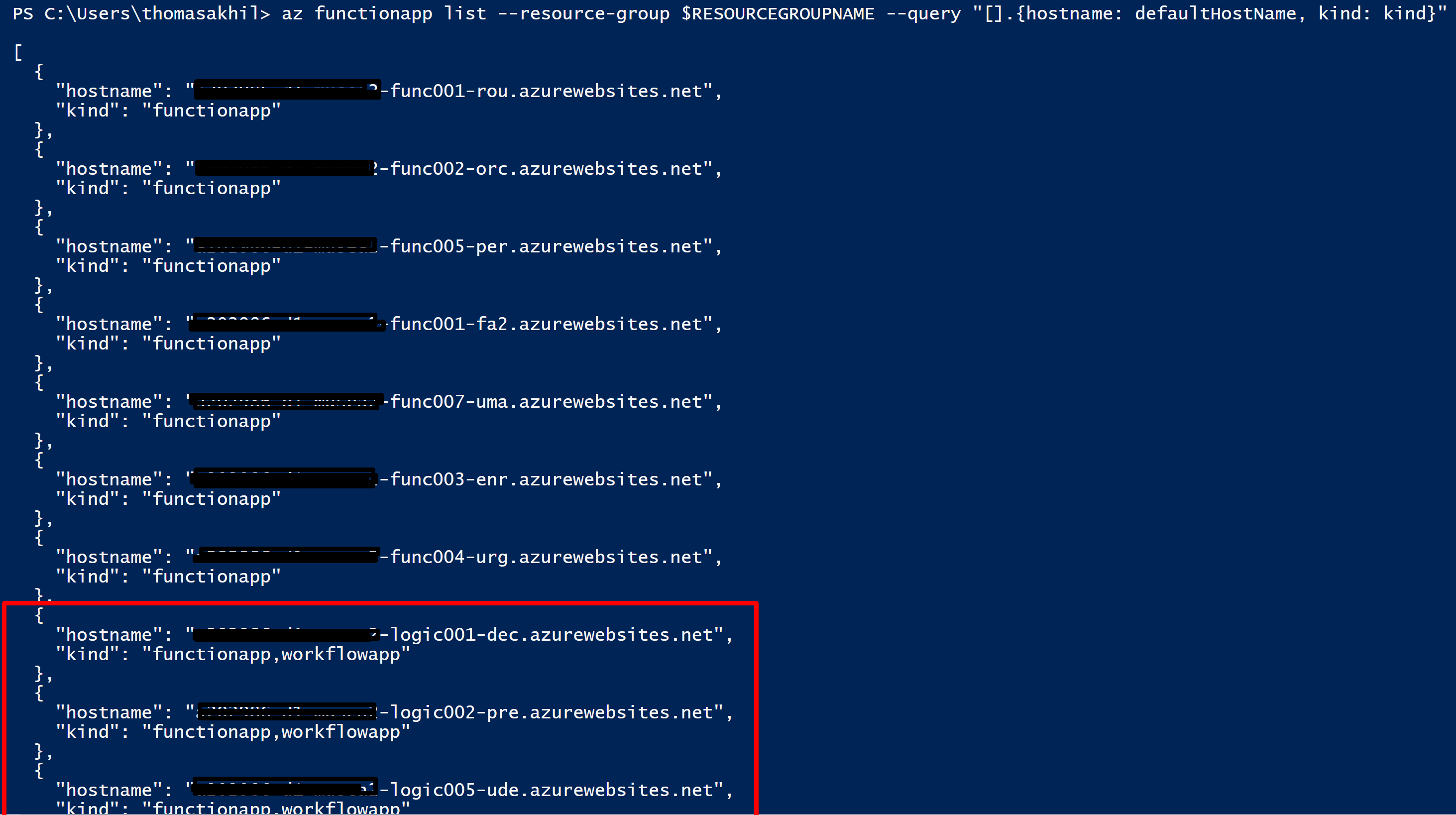 Az Functionapp List Command Lists Logic Apps · Issue 24799 · Azureazure Cli · Github 7405