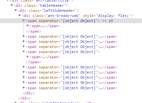 Breadcrumb Separator not rendering react node. · Issue #19484 · ant-design/ant-design · GitHub